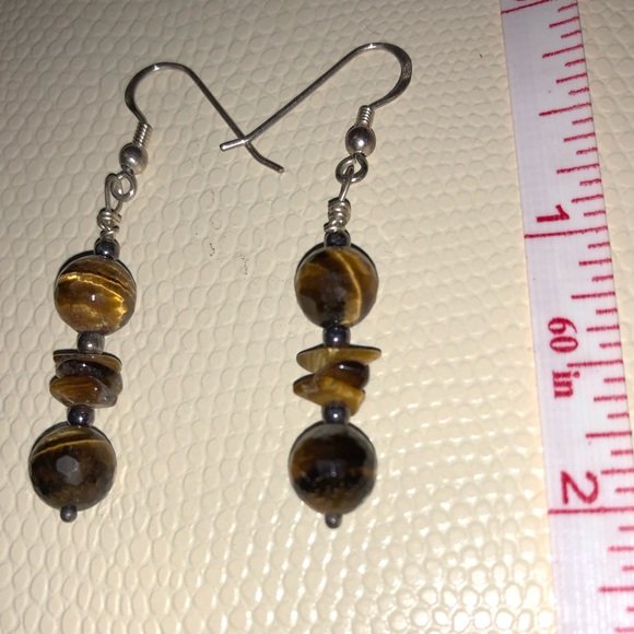 Jewelry | Faceted Tigers Eye Earrings | Poshmark